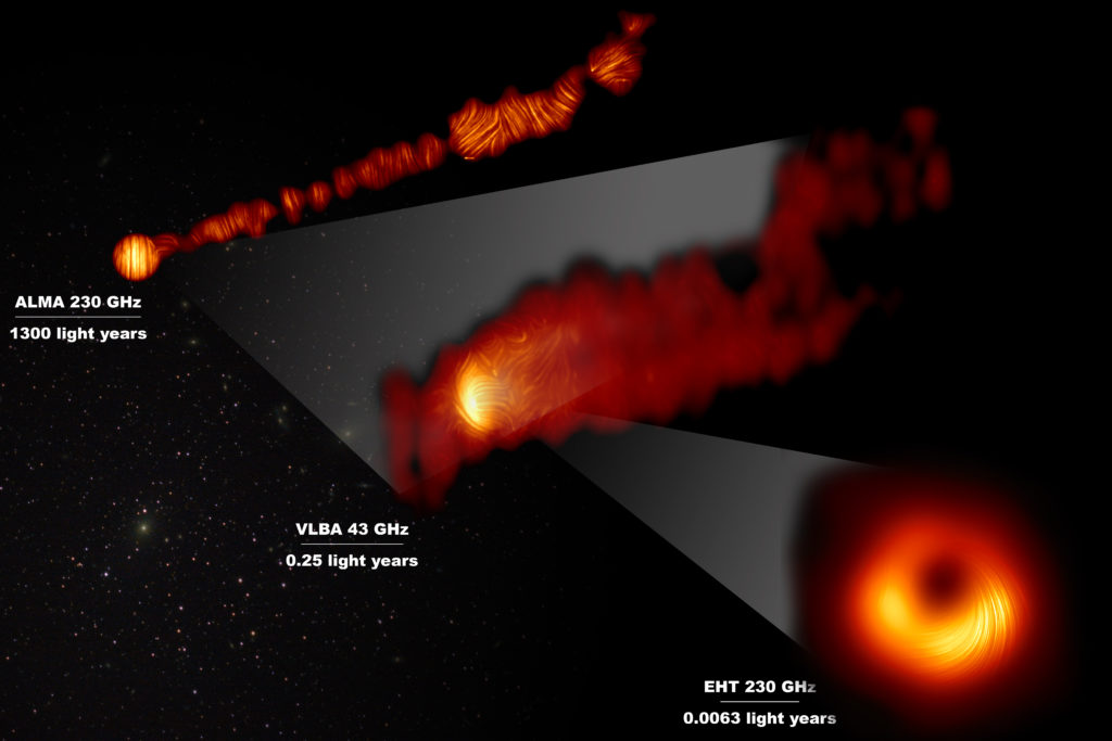 New Images Reveal Magnetic Structures Near Supermassive Black Hole | AUI